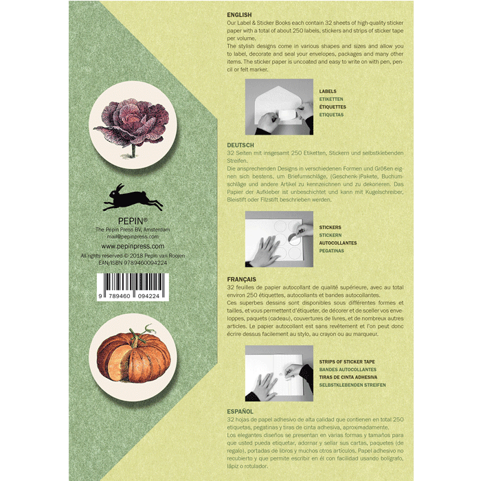 LST24 Natural History * Labels, Stickers en Tape * The Pepin Press