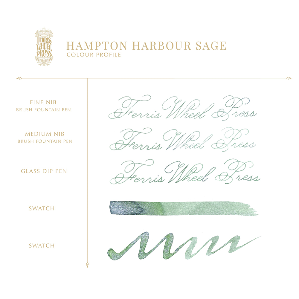 Hampton Harbour sage, ink 38ml * Ferris Wheel Press - Ferris Wheel ...