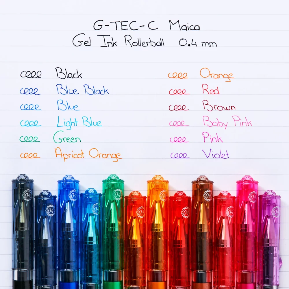 Maica G-TEC-C, Violet, Ultra fine gel ink roller * Pilot - Maica G-Tec ...